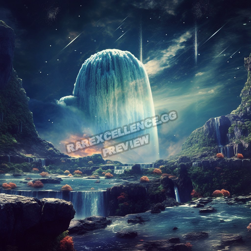 Infinite Waterfalling World Sticker – Rare Xcellence