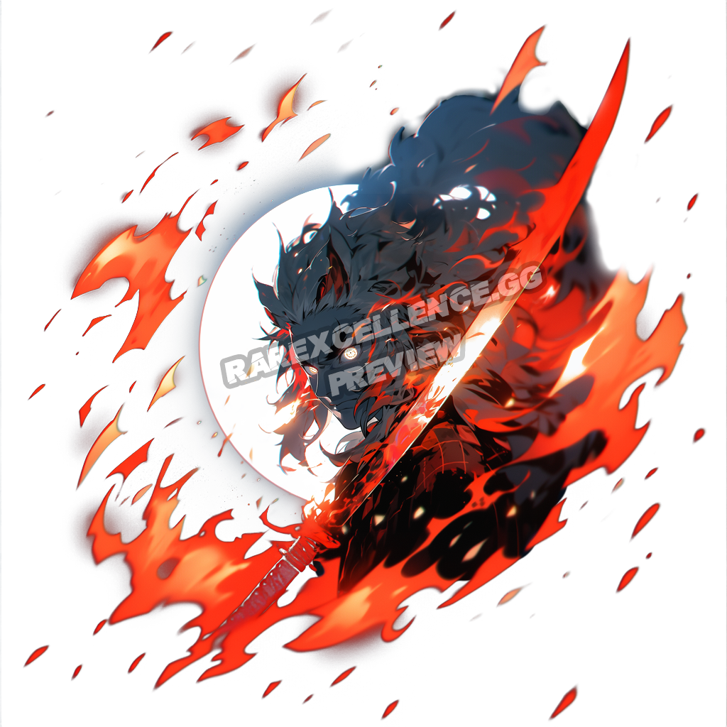 Flame Hashira Sticker – Rare Xcellence